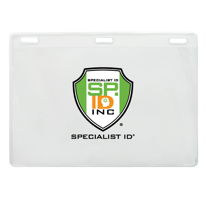 Custom 6 x 4 Horizontal Large Event Badge Holder | SpecialistID.com