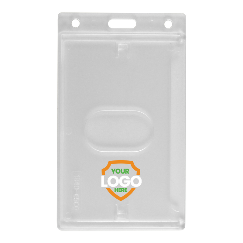 Custom Vertical Rigid Plastic Card Holder (1840-6500) - Personalize ...