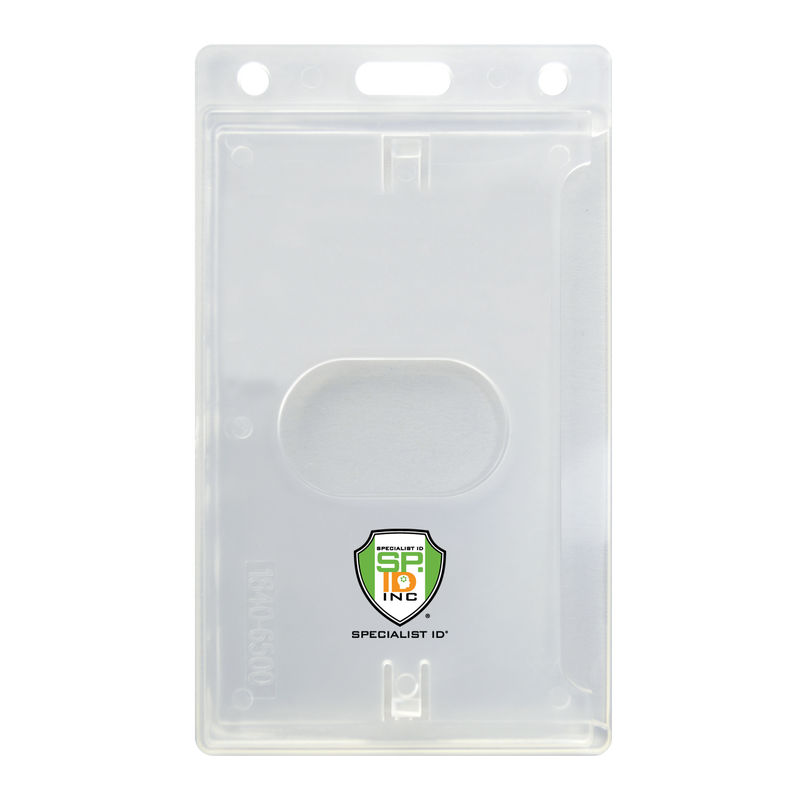 Custom Vertical Rigid Plastic Card Holder (1840-6500) - Personalize ...