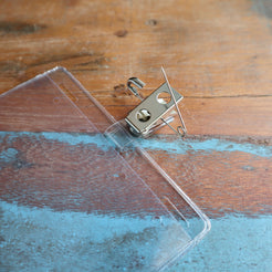 ID Badge Clip with Safety Pin Order Online Now. ID Card Accessories ...