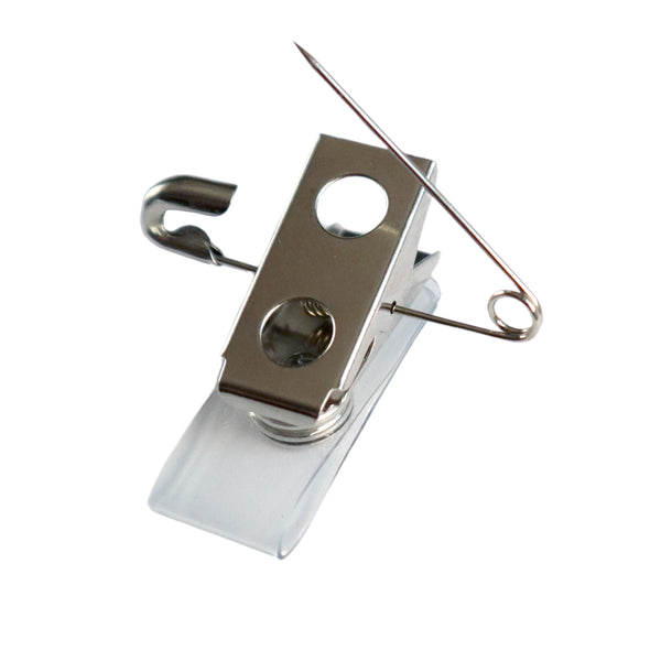 ID Badge Clip with Safety Pin Order Online Now. ID Card Accessories ...