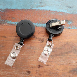 Black Badge Reel With Swivel Spring Clip (2120-7601) at SpecialistID ...