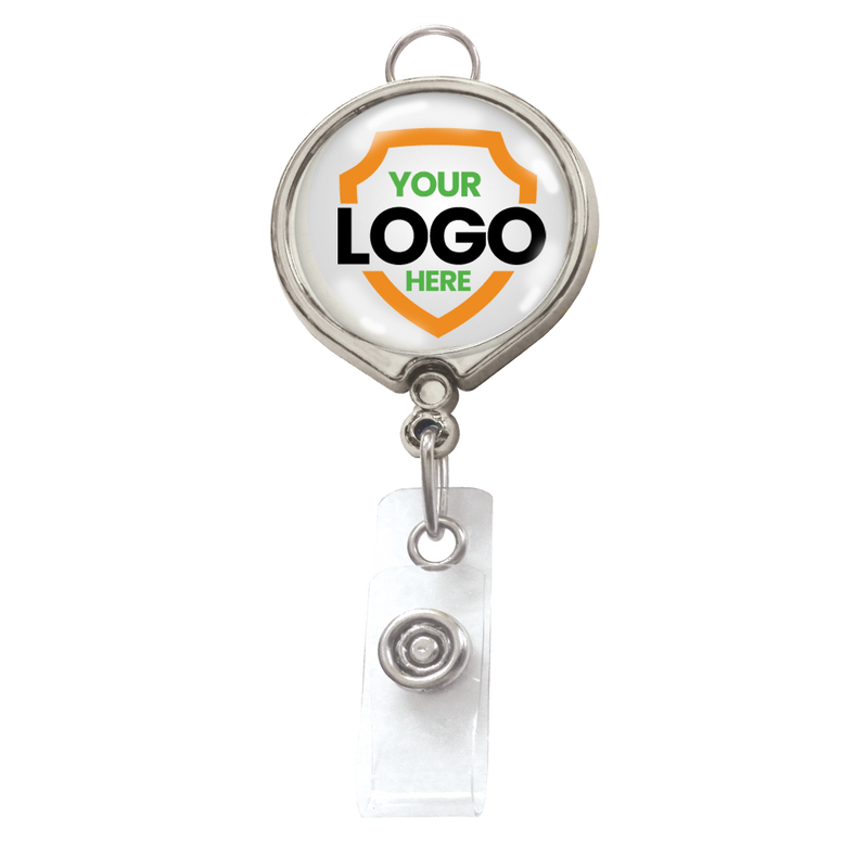 Custom Badge Reel with Belt Clip and Lanyard Attachment - Add Your Logo ...