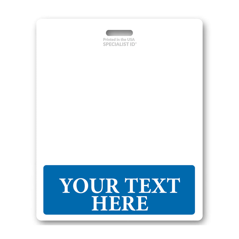 Custom Badge Buddy XL - Oversized Horizontal Printed Badge Cards ...