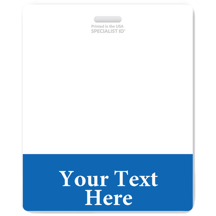 Custom Badge Buddy XL - Oversized Horizontal Printed Badge Cards ...