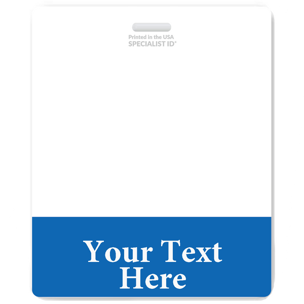 Custom Badge Buddy XL - Oversized Horizontal Printed Badge Cards