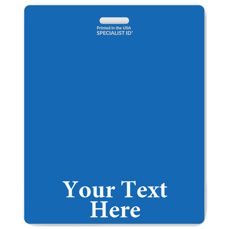 Custom Badge Buddy XL - Oversized Horizontal Printed Badge Cards ...