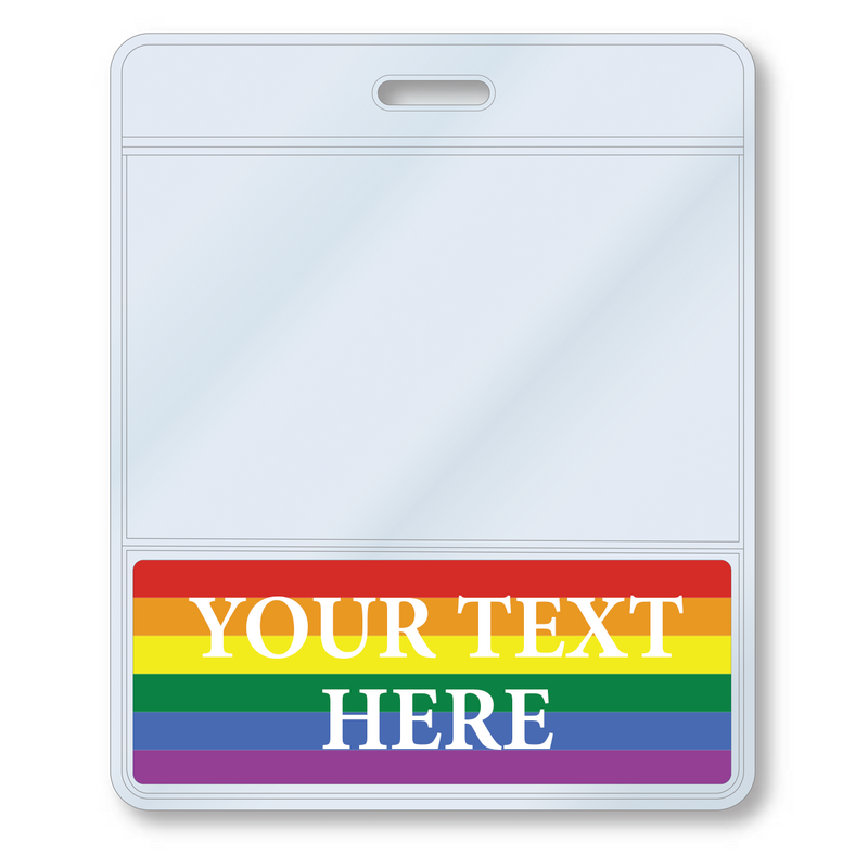 Custom Printed BadgeBottoms® Horizontal (Badge Holder & Badge Buddy IN ...