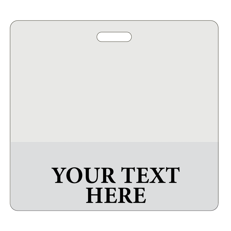 Custom Printed Clear Badge Buddies Horizontal (Standard Size ...