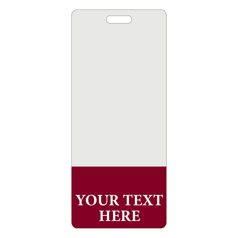 Custom Printed Clear Badge Buddies Vertical (Standard Size) - Customize ...