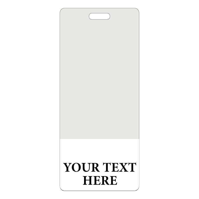 Custom Printed Clear Badge Buddies Vertical (Standard Size) - Customize ...