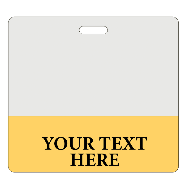 Custom Printed Clear Badge Buddies Horizontal (Standard Size ...