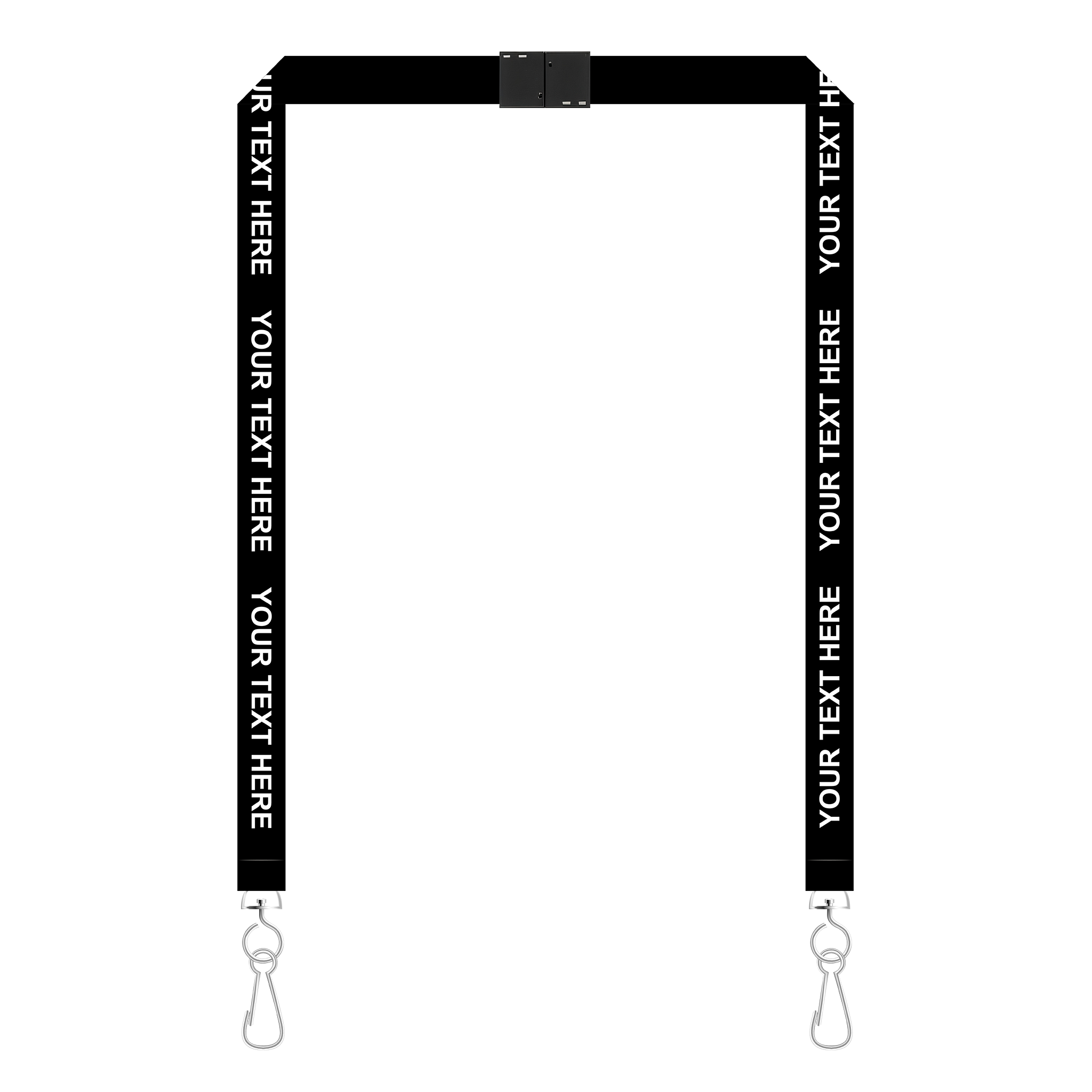 Custom Double Ended Lanyards - Personalized Lanyards with 2 Clips for ...