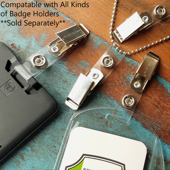 Clothing Friendly ID Badge Clips with Vinyl Strap Online at ...