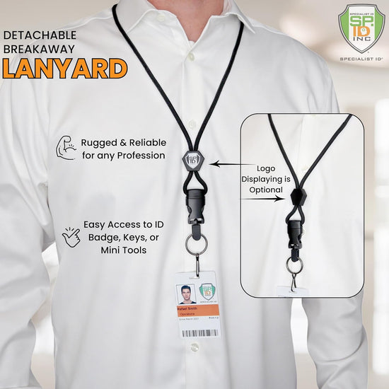 Heavy Duty Breakaway Lanyards for ID Badges and Keys - Badge Holder ...