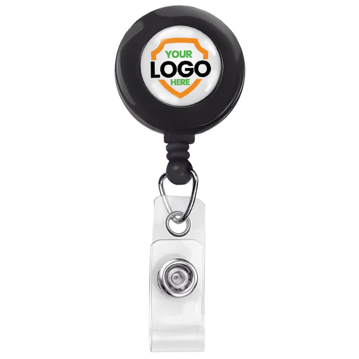 Custom Badge Reels: Bulk Order Easily Online | www.SpecialistID.com – Black