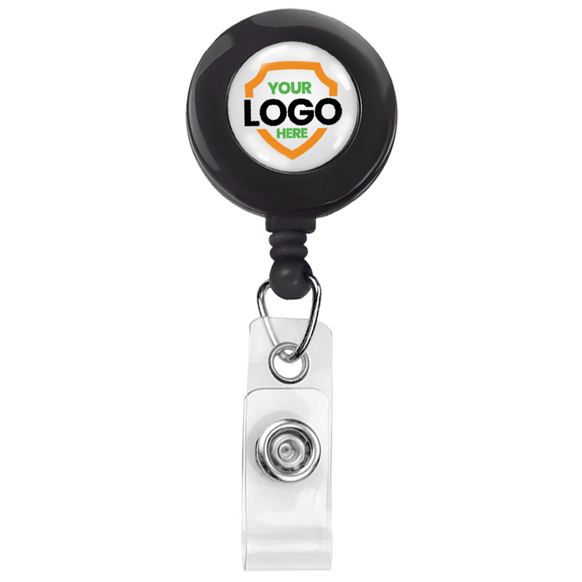 Custom Badge Reels: Bulk Order Easily Online | www.SpecialistID.com – Black