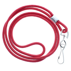 Black Round 1/8" (3 Mm) Standard Lanyard With Nickel Plated Steel ...