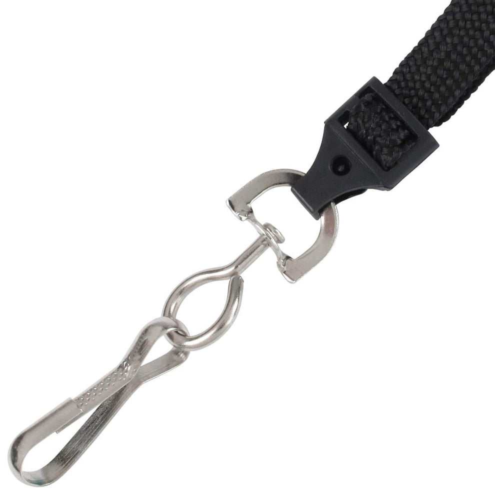 Breakaway Lanyard with Metal Swivel Hook | 12 Colors – Black ...