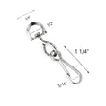 Premium Metal Swivel J Hook Clips with 1/2 Inch D Ring - Great for DIY ...