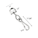 Premium Metal Swivel J Hook Clips with 1/2 Inch D Ring - Great for DIY ...