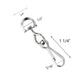 Premium Metal Swivel J Hook Clips with 1/2 Inch D Ring - Great for DIY ...