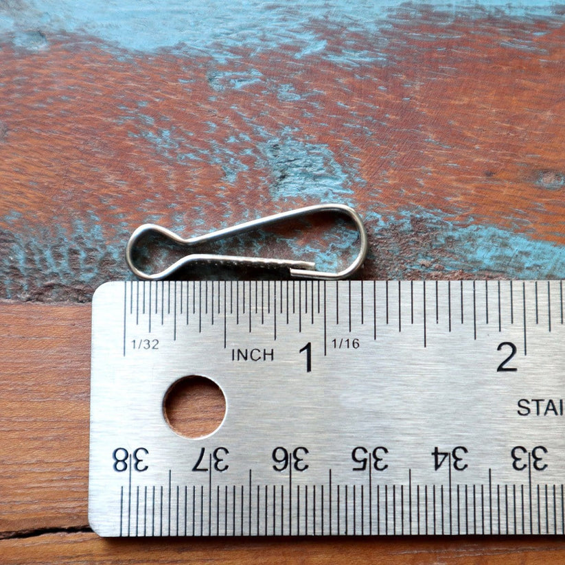 Nickel-Plated Steel Lanyard Hook J-Hook Spring Clip 1-1/4" (6920-2350 ...