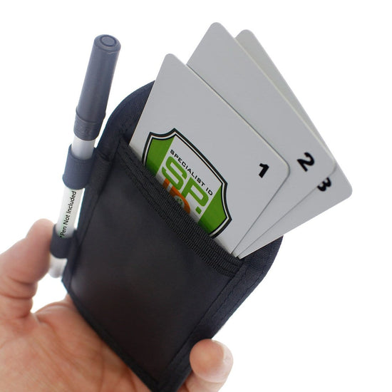 Vinyl Slotted 2 Pocket Black Credential Wallet (P/N CW-2-BLK) and more ...