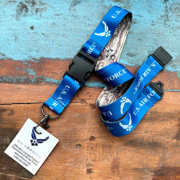 Officially Licensed Military Lanyard Badge Holder for Army, Navy ...