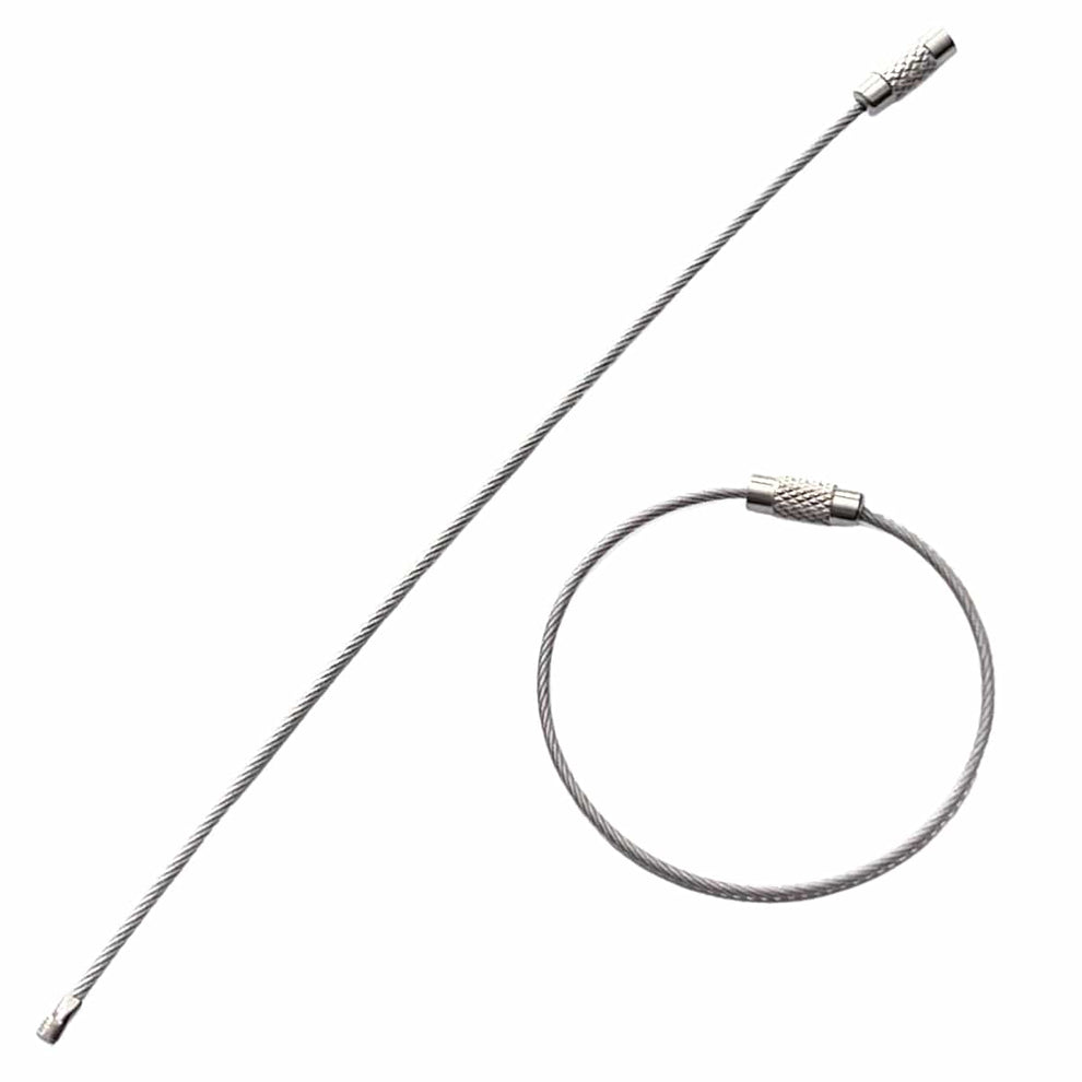 6 Inch Wire Loop Fasteners for Luggage Tags – SpecialistID.com